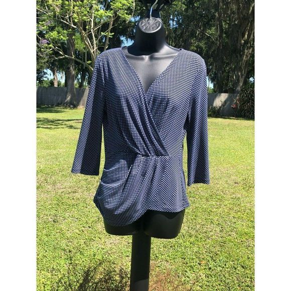 Ann Taylor | Tops | 325 Ann Taylor Navy Blue Mp Shirt | Poshmark